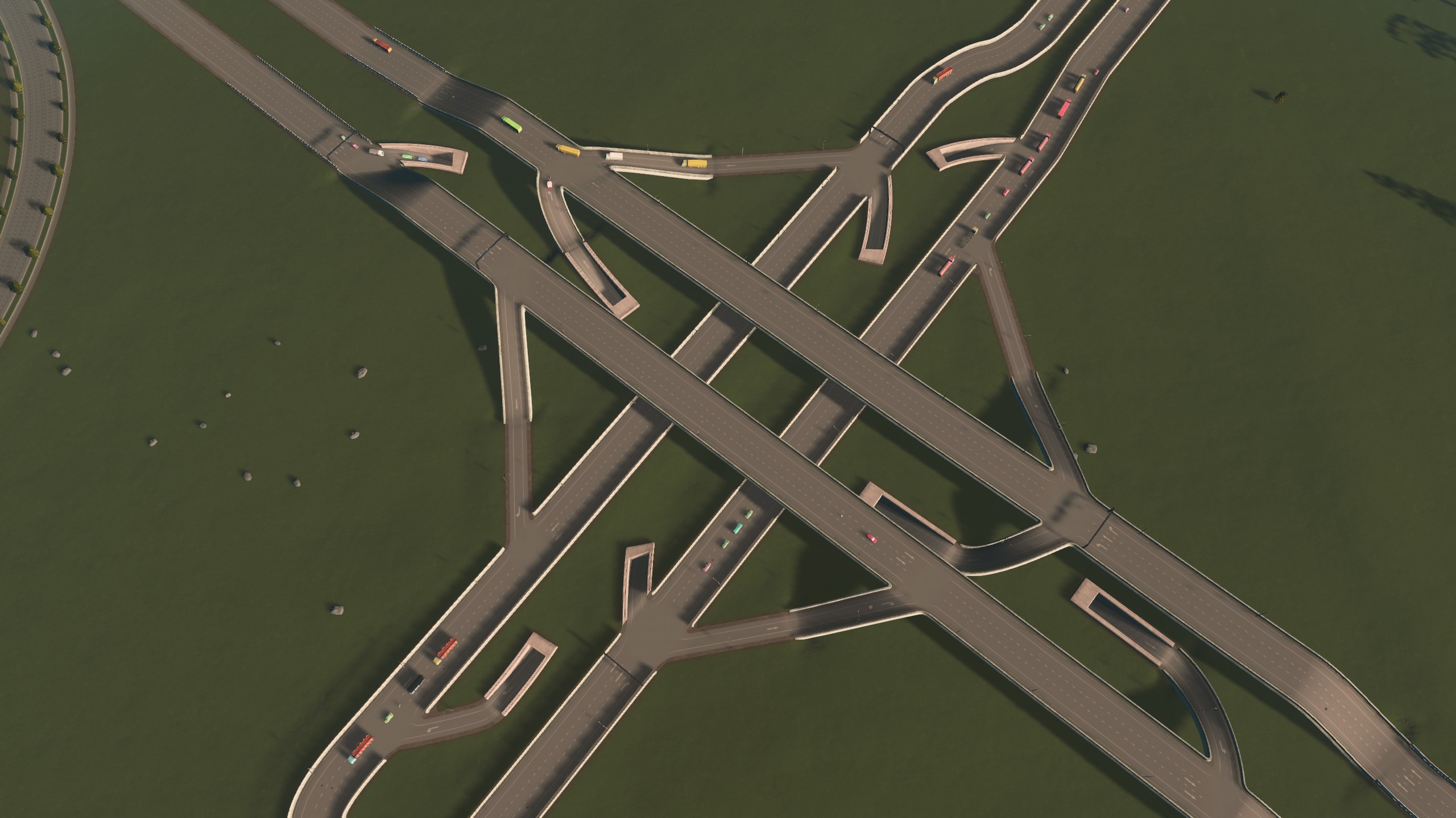 A very small and efficient highway interchange, with a bonus feature of being really simple to ...